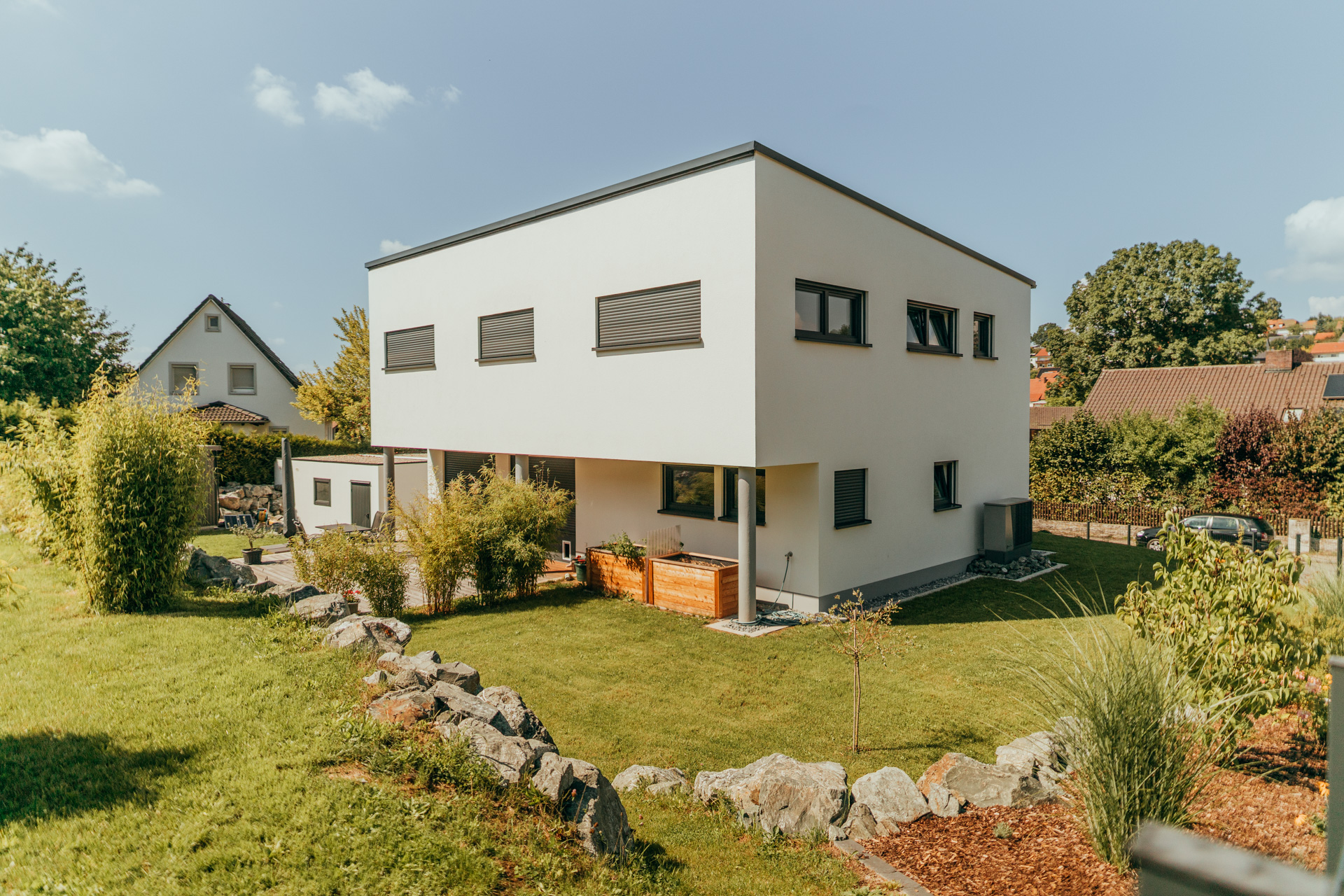 Einfamilienwohnhaus Pultdach · Heining Bau